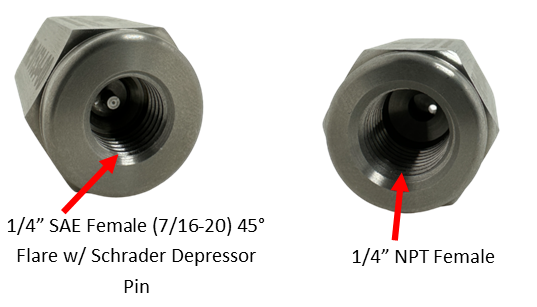 1/4” SAE Female Schrader to NPT Adapter | Core Sensors